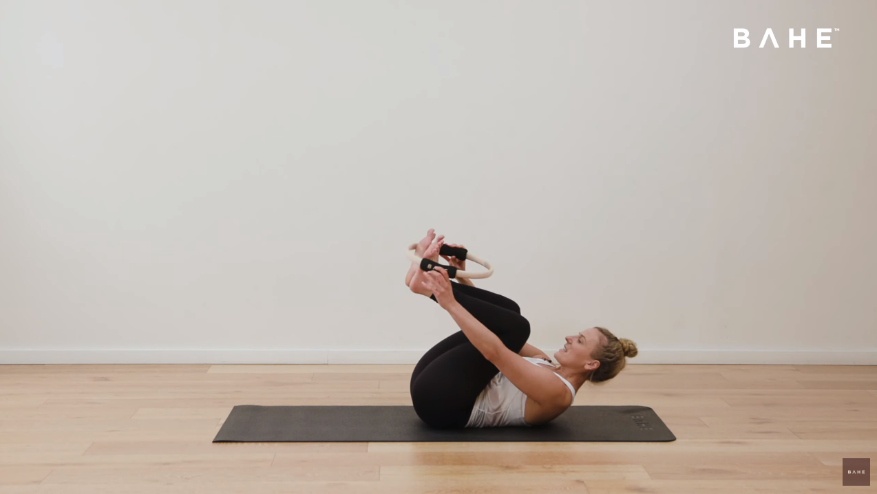 Ab Curl with Leg Extension using BAHE Pilates Ring