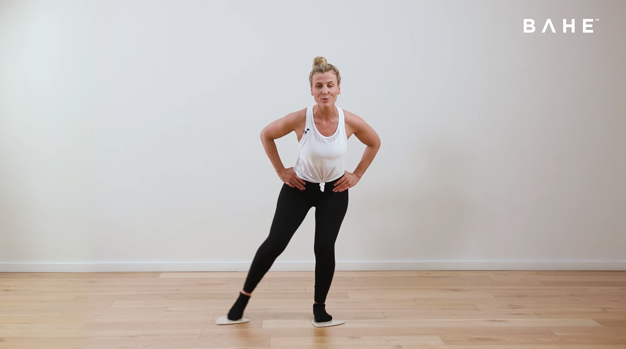 Skater Exercise with Sliders – BAHE